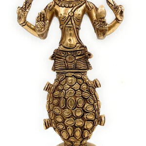 Bhunes Brass Kurma Avatar Idol of Lord Vishnu, Turtle, Tortoise ...