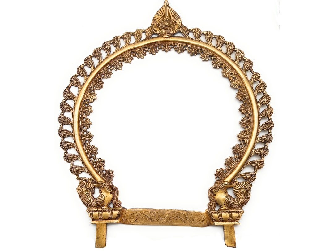 Bhunes Brass Big Prabhavali Frame Arch Wall Hanging Prabhawal for ...