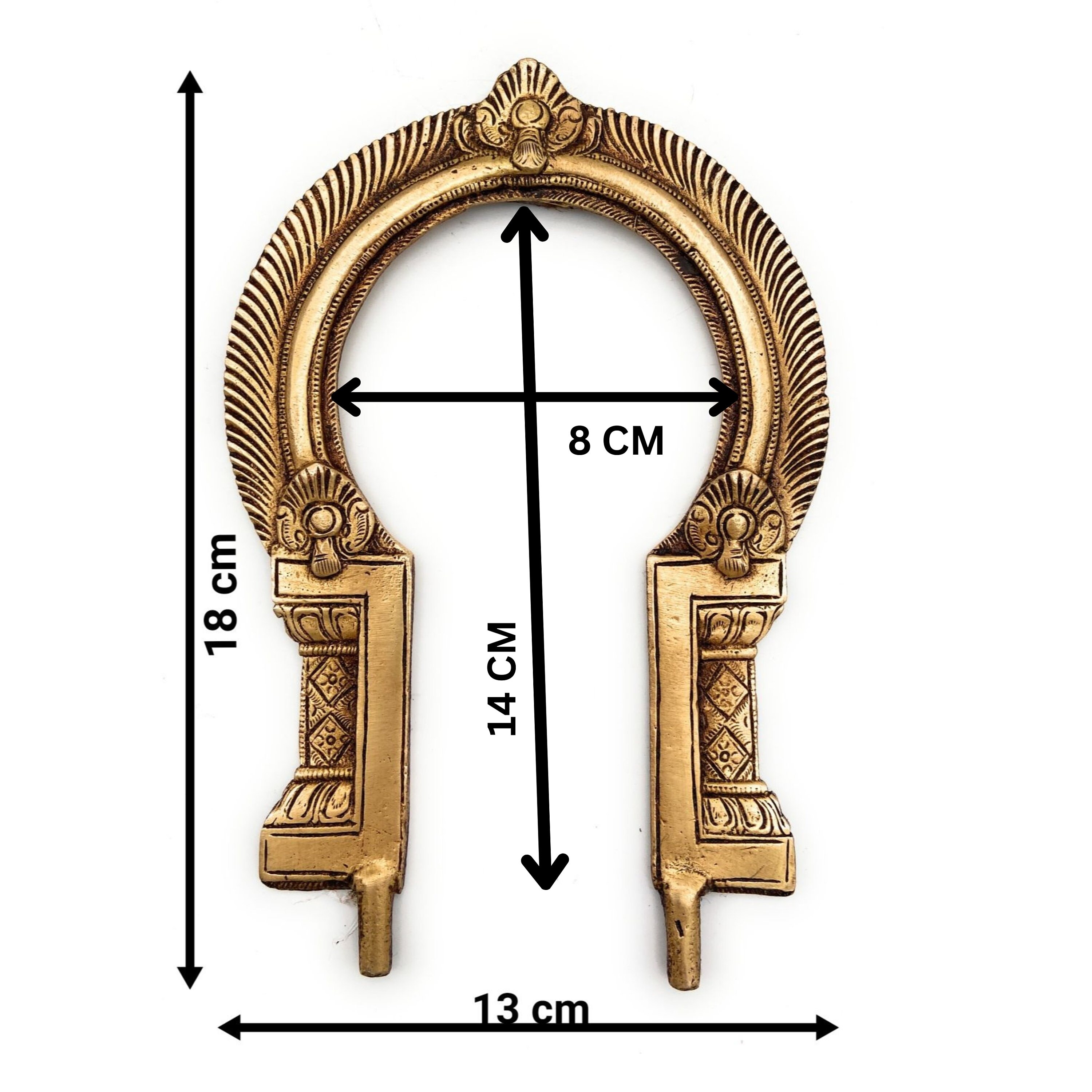 Bhunes Brass Prabhavali Frame Arch Wall Hanging Prabhawal for Temple ...