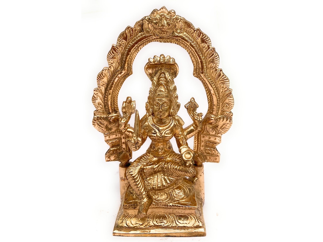 Bhunes Bronze Goddess Mariamman Devi Idol Murti Silai Karumariamman ...