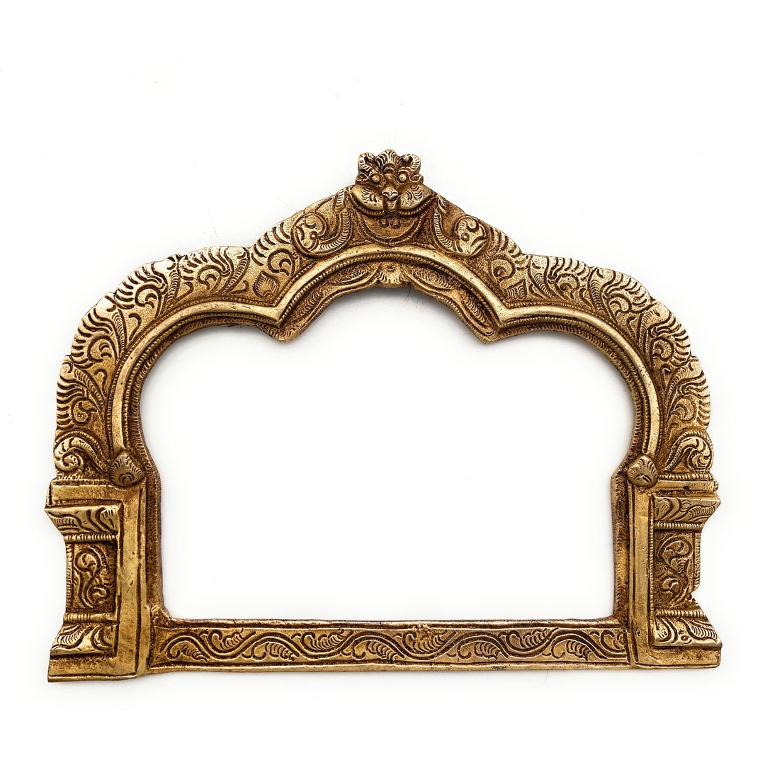Bhunes Brass Prabhavali Frame Arch Prabhawal for Temple Home Decor ...