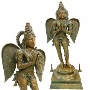 Bhunes Bronze Garuda Statue | Garud Dev Big 4ft Panchaloha Statues | 52 ...