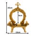 Handcrafted Brass Pooja Chowki With Prabhavali - Deity Idol Peetha - Etsy