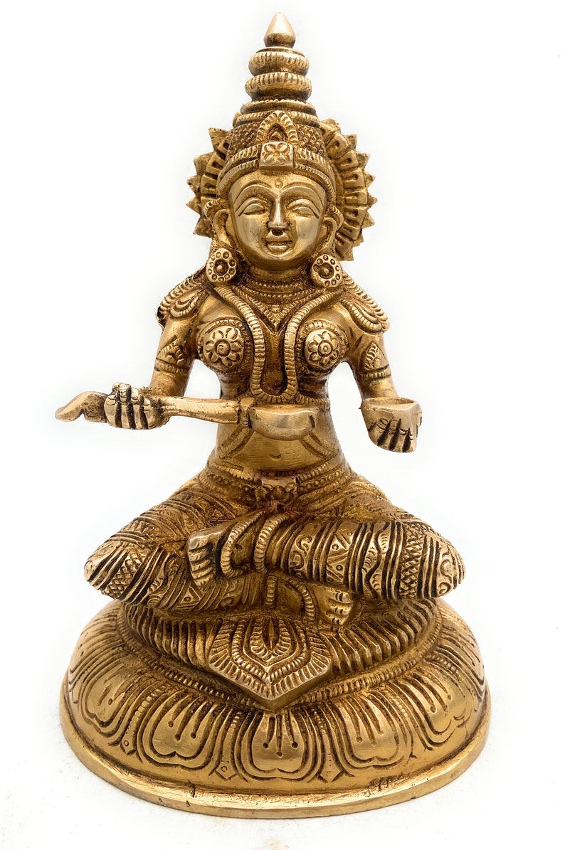 Bhunes Brass Goddess Annapurna Devi Idol Annapurneshwari Annpurna ...