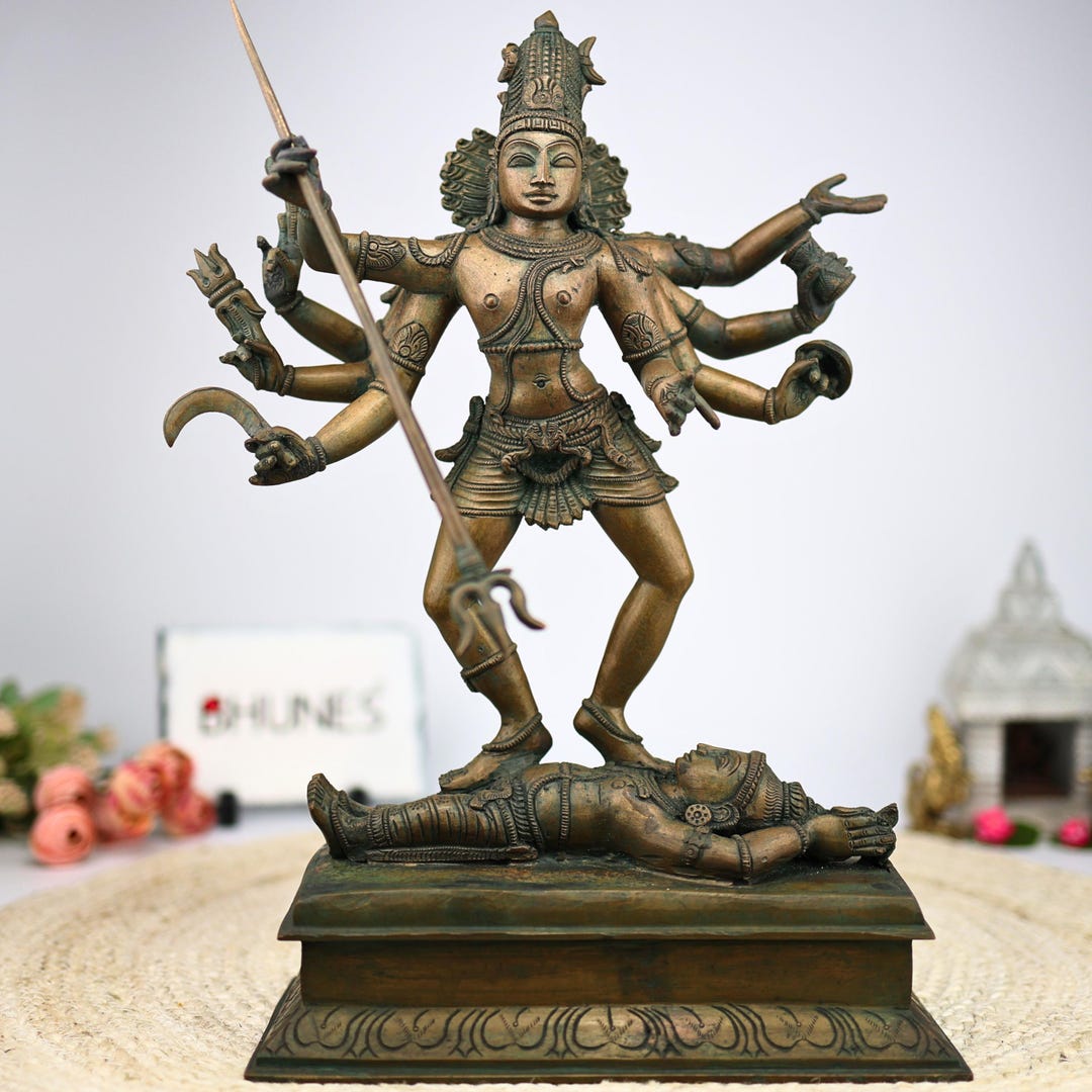 Handcrafted Panchaloha Bronze Lord Shiva Idol: Kala Samhara Murthy - Etsy