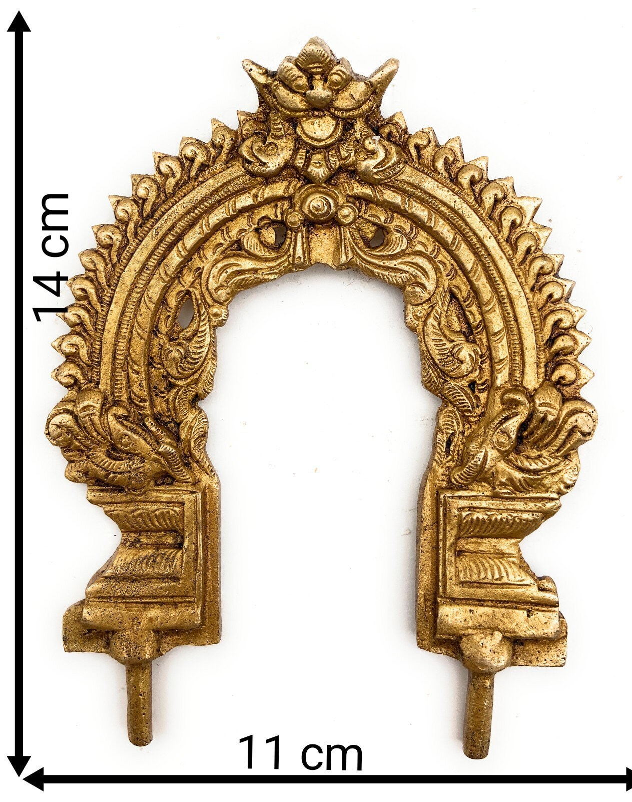 Bhunes Brass Small Prabhavali Frame Arch Wall Hanging Prabhawal for ...