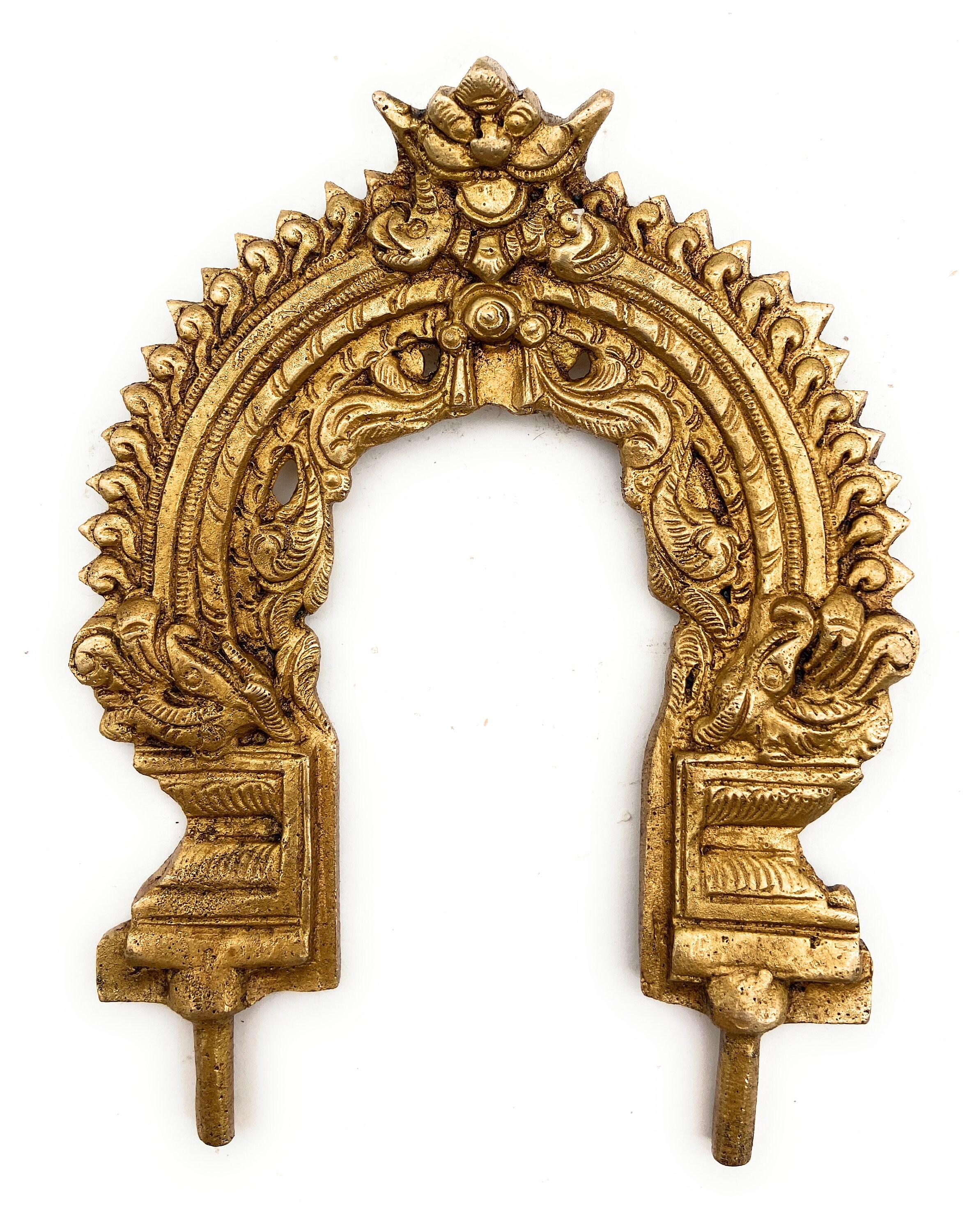 Bhunes Brass Small Prabhavali Frame Arch Wall Hanging Prabhawal for ...