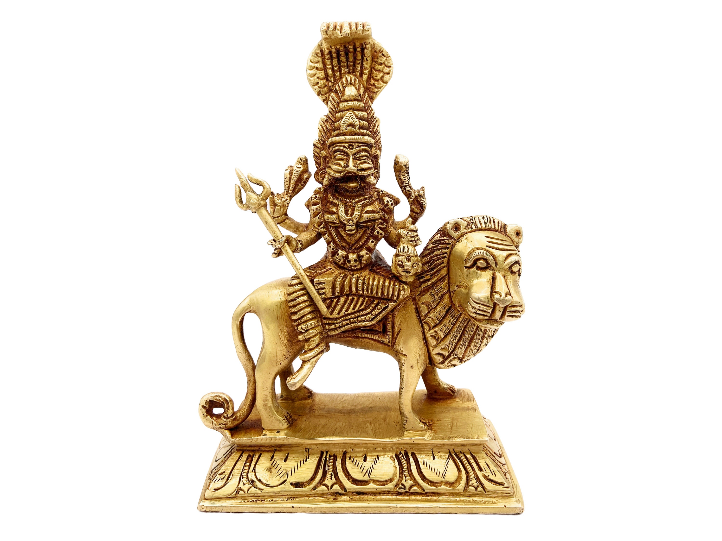 Bhunes Brass Pratyangira Devi Idols, Narasimhi Statue, Atharvana ...