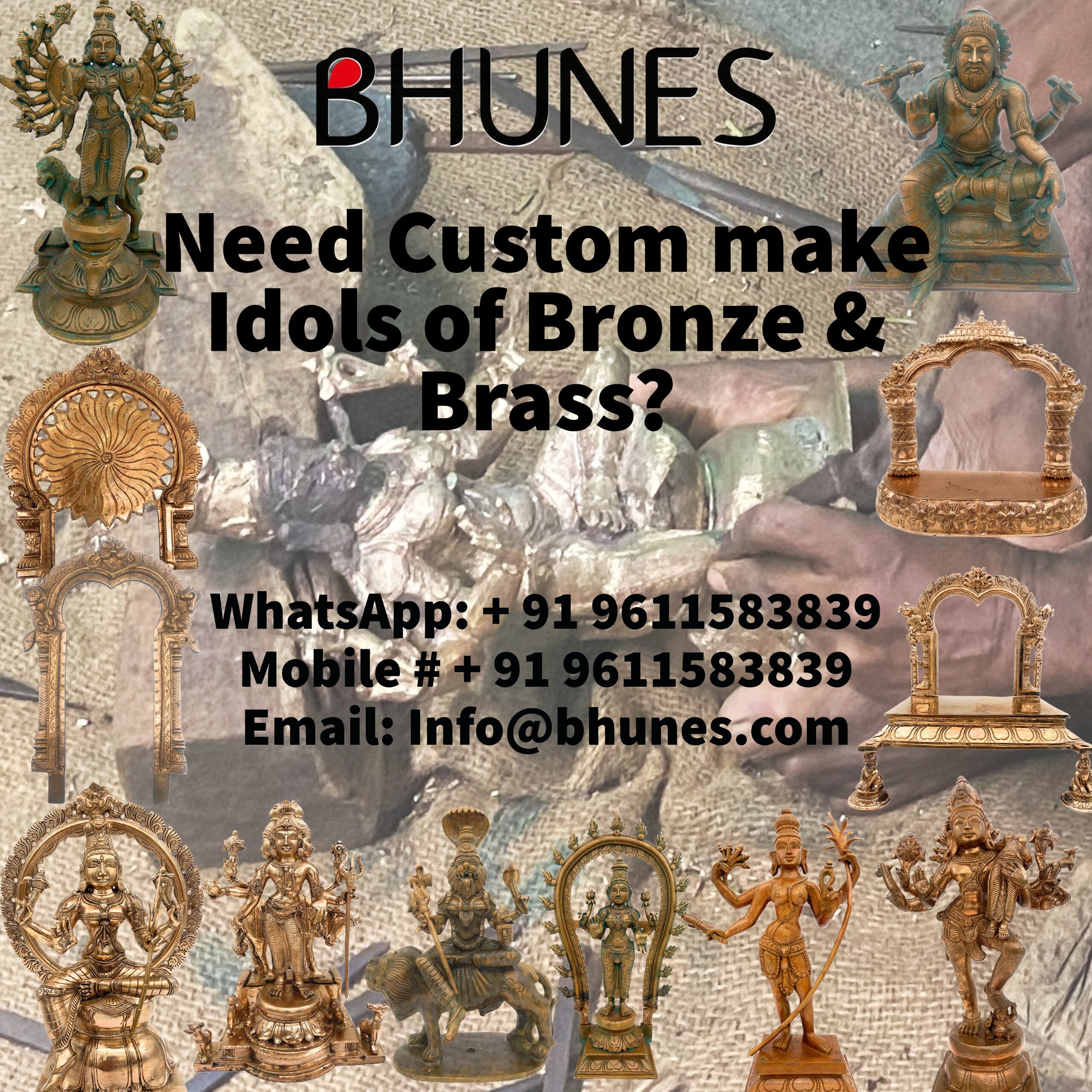 Bhunes Bronze Lord Rama Statue, Ram Idols, Ram Ji Ki Murthi for Home ...