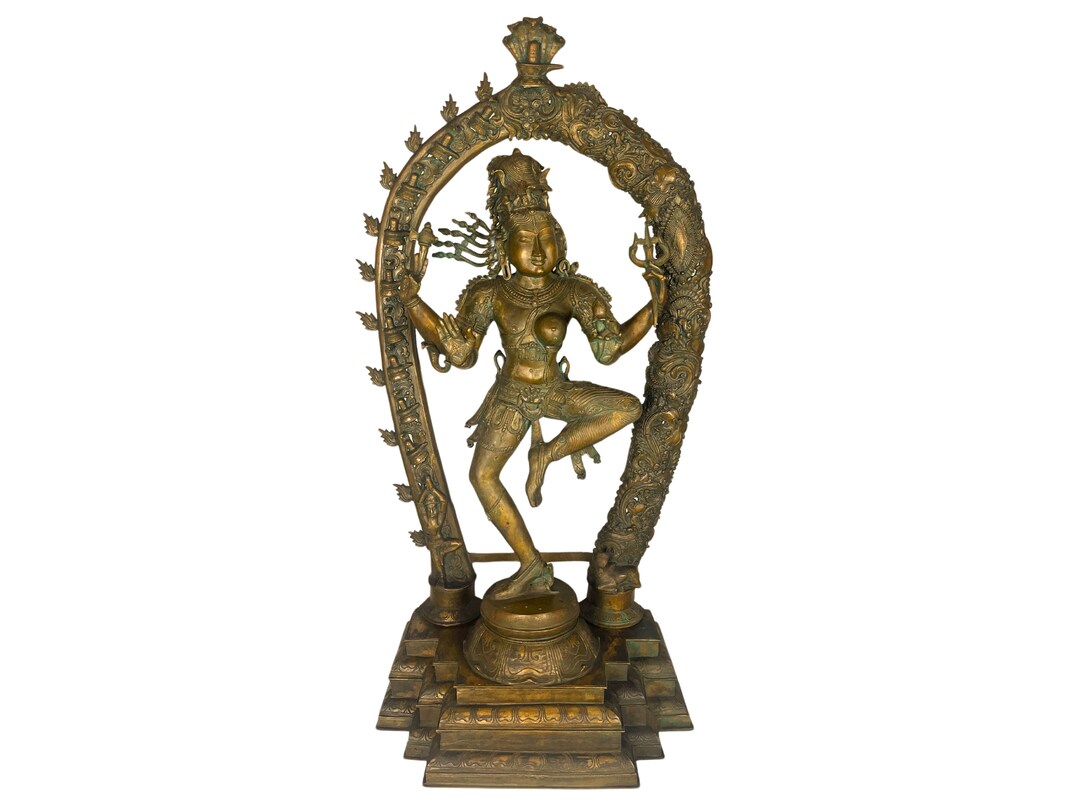 Bronze Großes Ardhanarishvara Idol, Panchaloha Ardhanari, Ardha ...