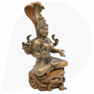 Bhunes Bronze Manasa Devi, Naga Amman, Nag Devi Idol, Serpent Goddess ...