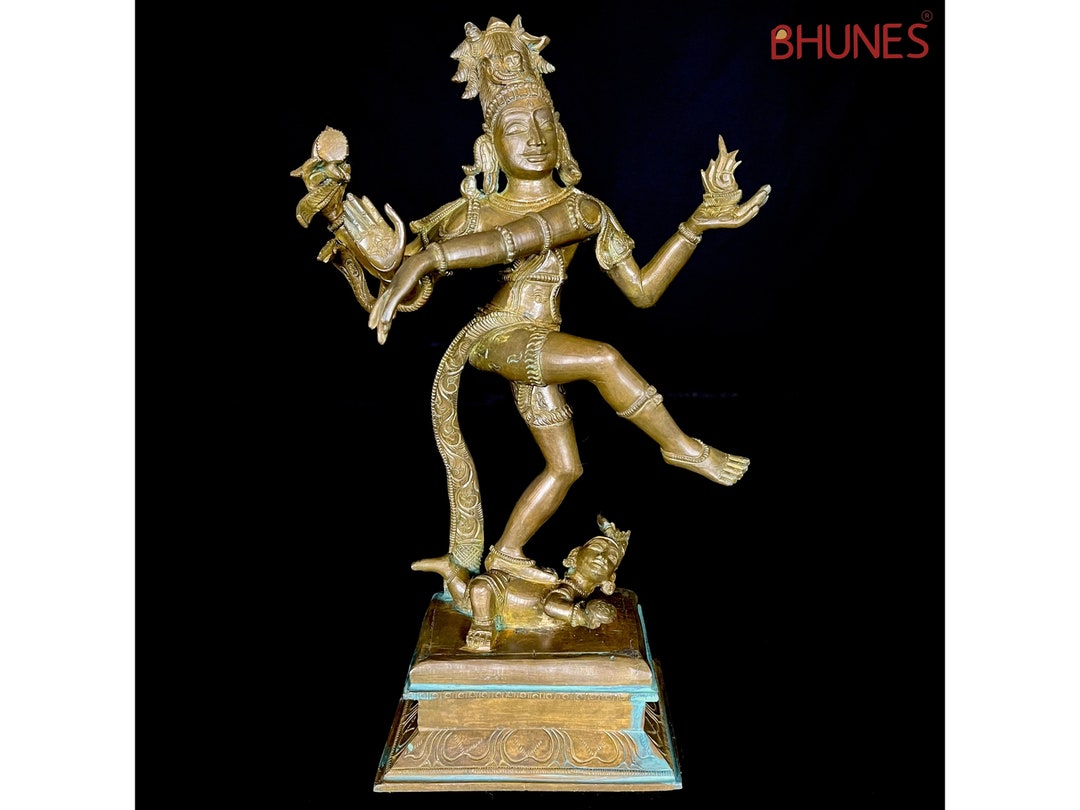 Bronze Dancing Nataraja Murti, Hindu God Shiva Idol, Nataraja Statue ...