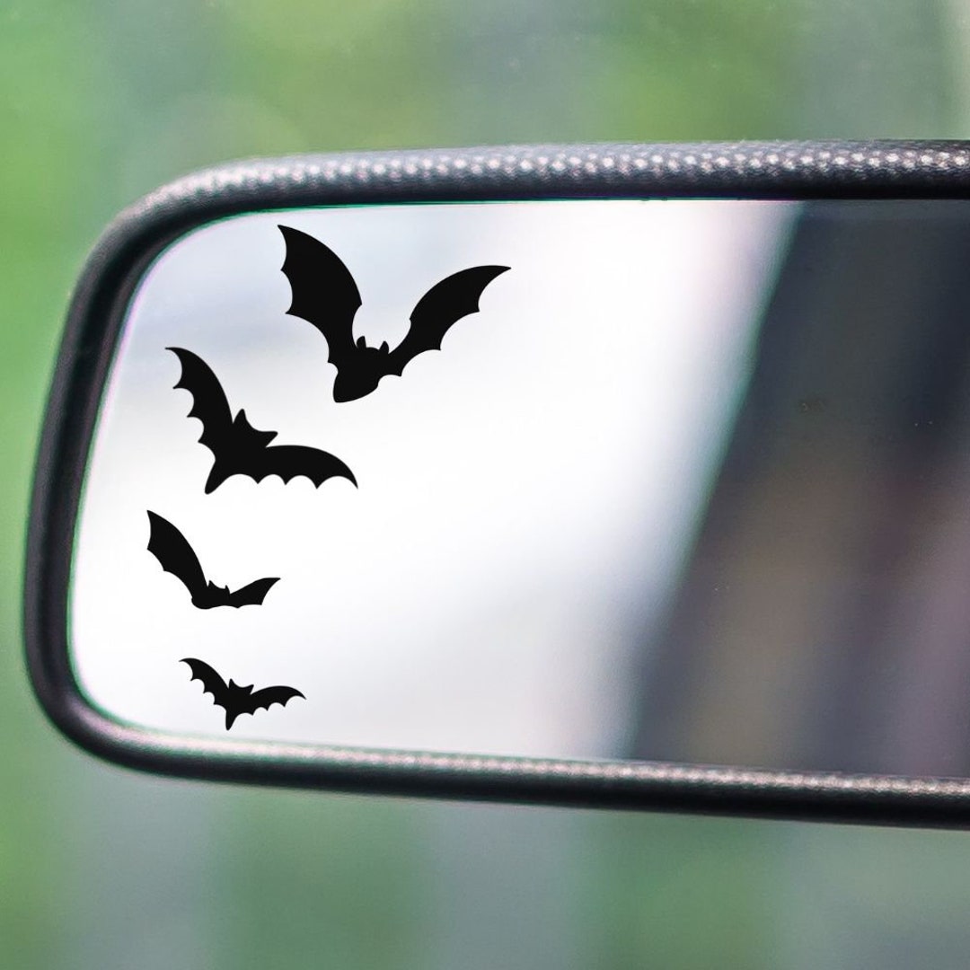 Four Little Spooky Bats X 2 Decal Sticker for Car Rear View Mirror - Etsy