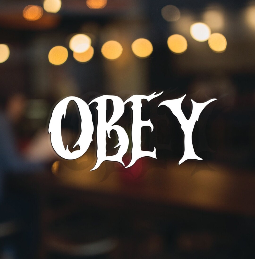 OBEY Car Decal for Window Funny Gothic Sticker Metal Vocal Music - Etsy