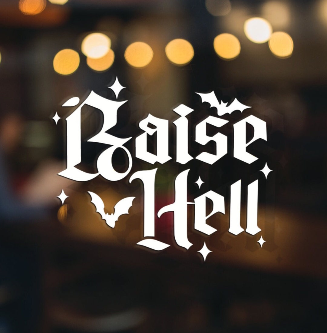 Raise Hell Vinyl Car Decal: Gothic Window Sticker - Etsy