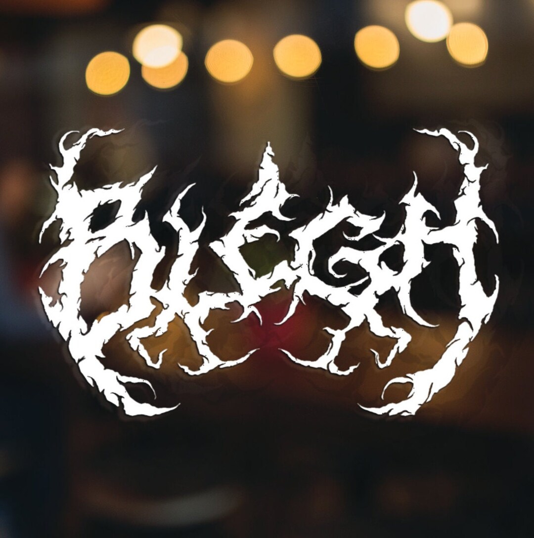 Blegh...but More Metal Car Decal for Window Funny Gothic Sticker Metal ...