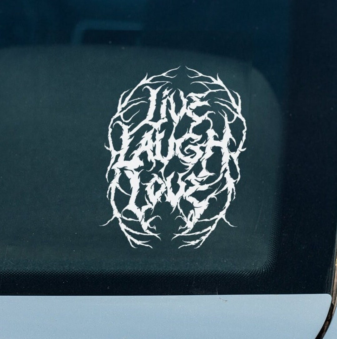 Live Laugh Love Car Decal for Window Funny Gothic Sticker Live Laugh ...