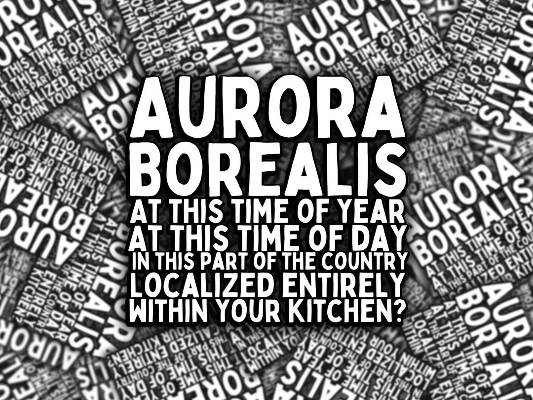 Aurora Borealis at This Time of Year Simpsons Car Decal for Window ...