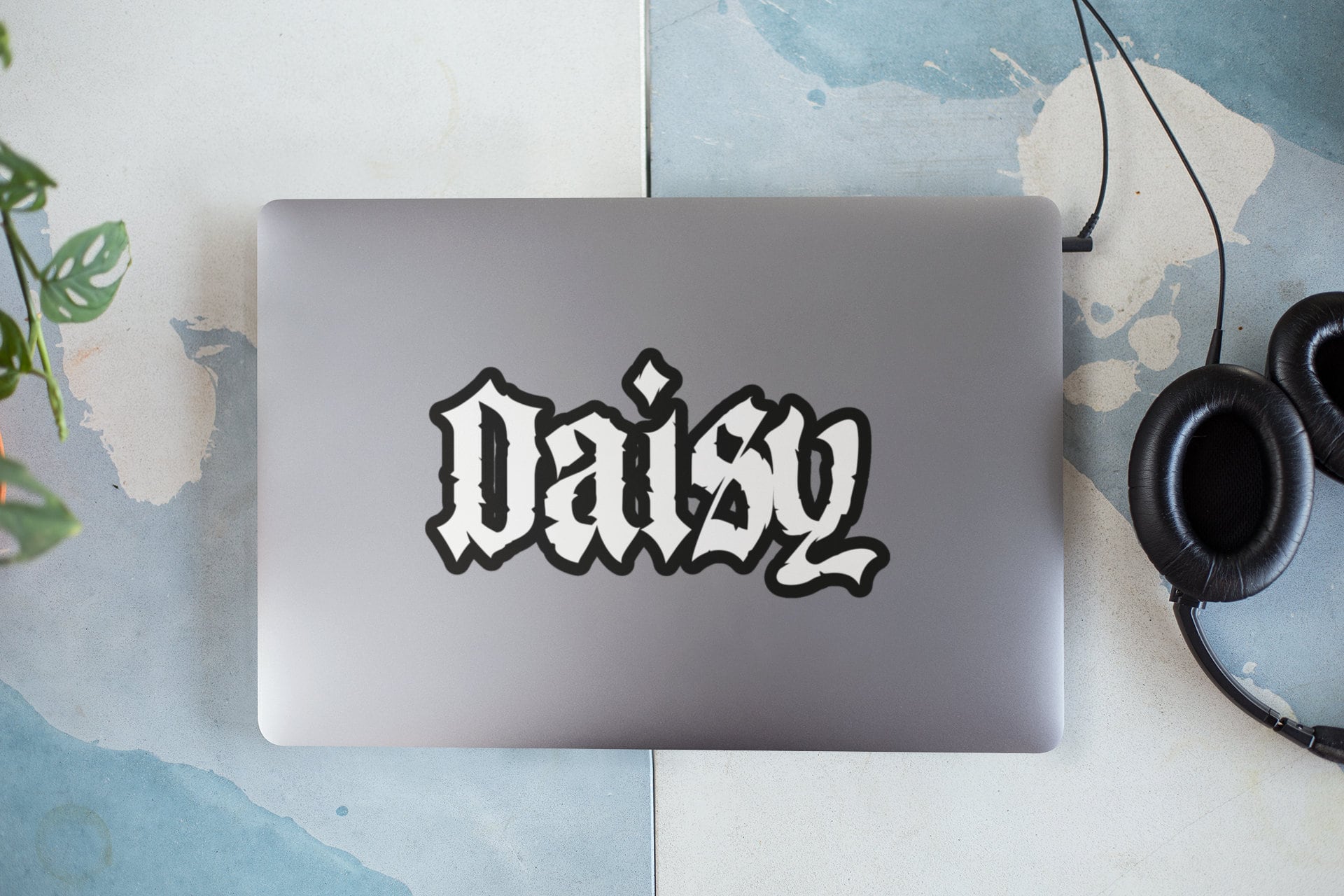 Custom Text Gothic Vinyl Decal Sticker Car Mirror Personalized - Etsy