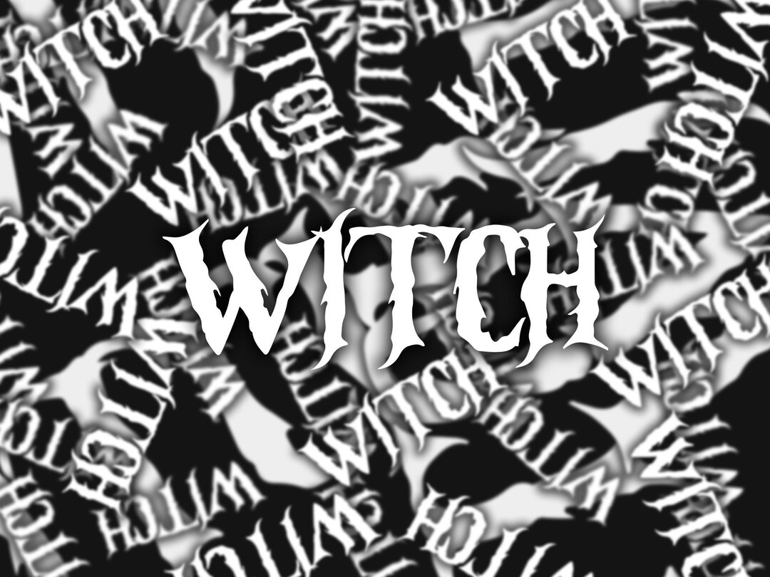 WITCH Car Decal for Window Funny Gothic Sticker Metal Vocal Music ...