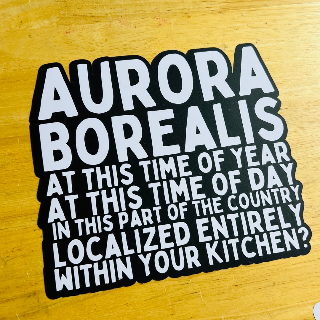 Aurora Borealis at This Time of Year Simpsons Car Decal for Window ...