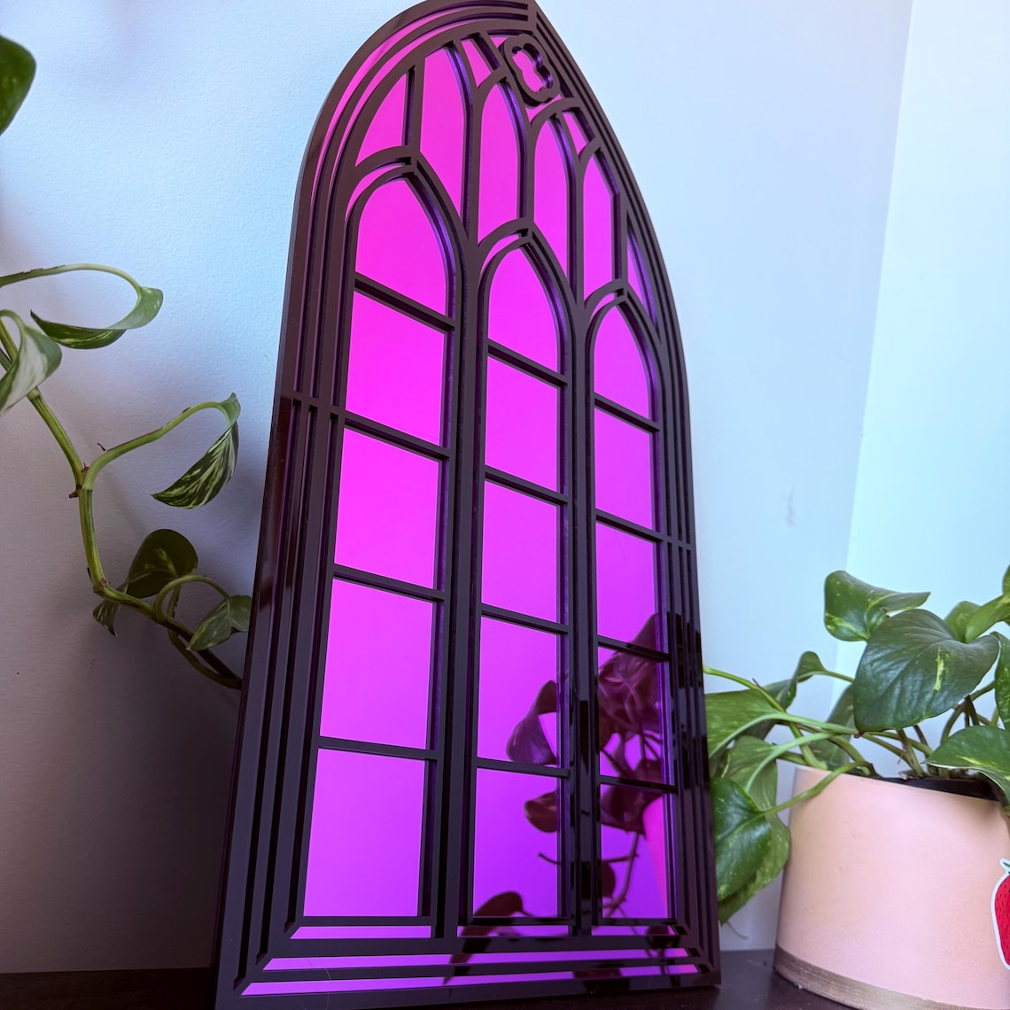 Gothic Mirror - Cathedral Window Arch - Acrylic Plaque - Etsy