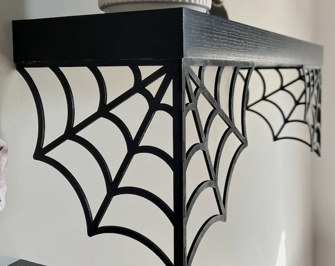 Spider Web Shelf Corners Pair Decorative Door Window Bracket Halloween ...