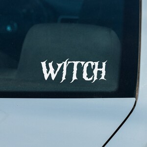 WITCH Car Decal for Window Funny Gothic Sticker Metal Vocal Music ...