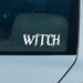 WITCH Car Decal for Window Funny Gothic Sticker Metal Vocal Music ...