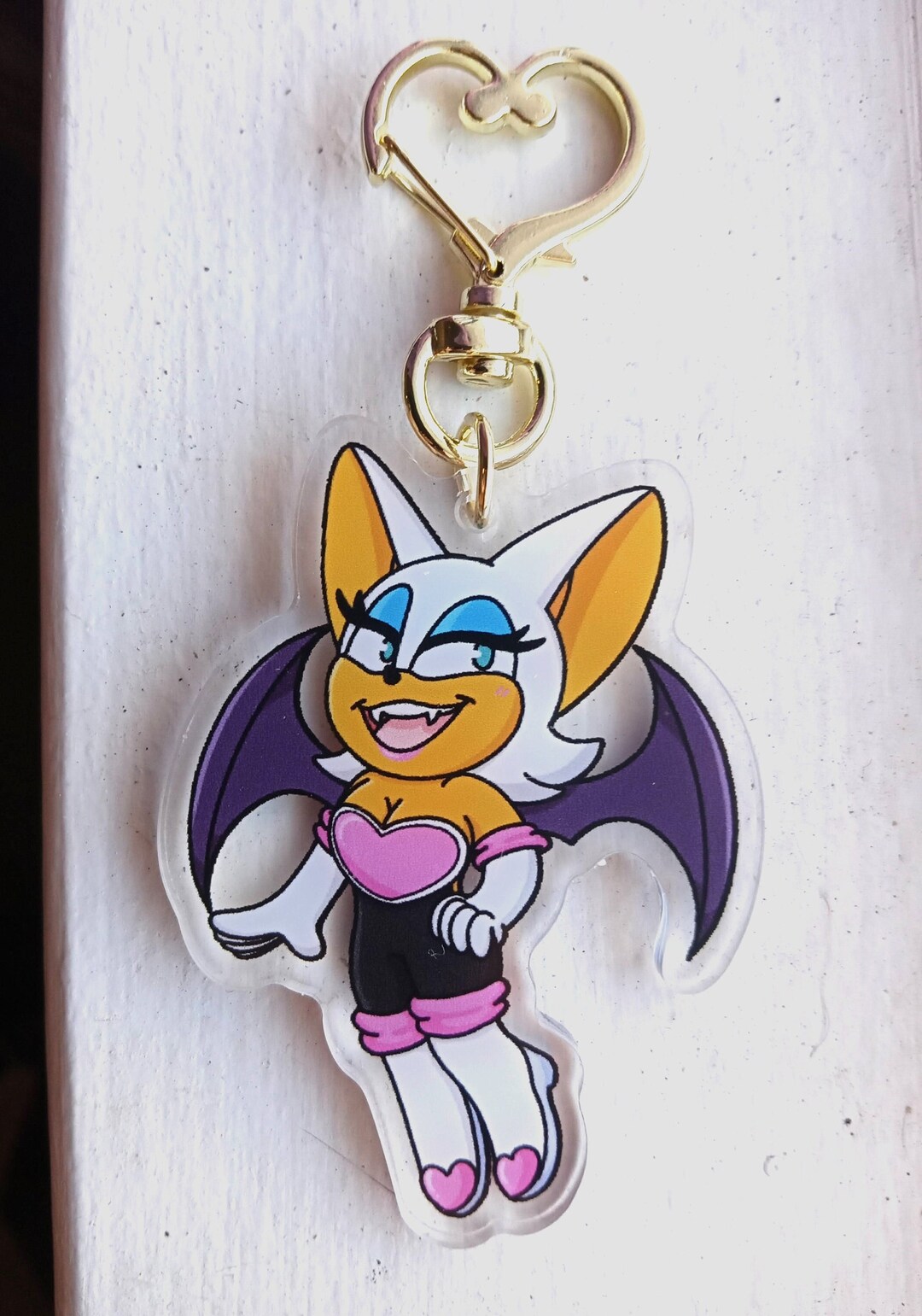 Rouge the Bat Acrylic Keychains - Etsy
