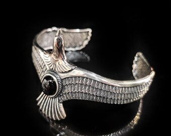 Sterling Silver Eagle Bracelet - Etsy