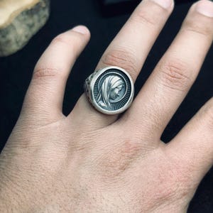 Marian Consecration Ring, Virgin Mary Sterling Silver Ring, Miraculous ...