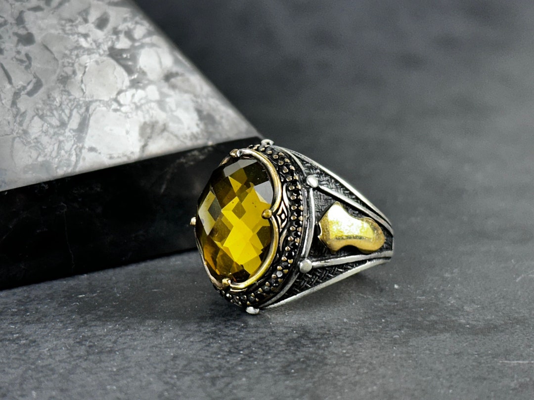 Silver Ring With Color Changing Diaspore Gemstone, Unique Elegant ...