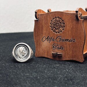 Marian Consecration Ring, Virgin Mary Sterling Silver Ring, Miraculous ...