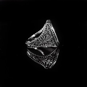 Sterling Silver Ottoman Signet Ring - Handmade Islamic Design - Etsy