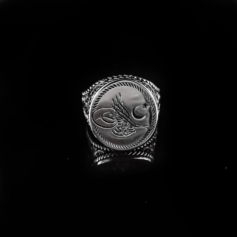Sterling Silver Ottoman Signet Ring - Handmade Islamic Design - Etsy