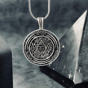 Silver Seal of Solomon Necklace: Mystical Protection Pendant - Etsy