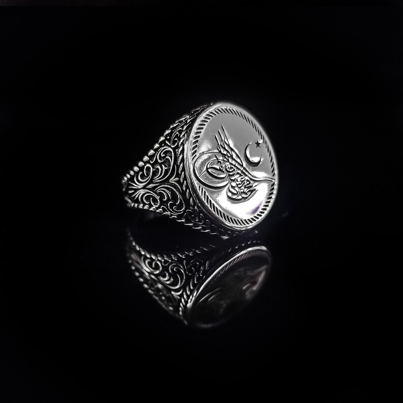 Sterling Silver Ottoman Signet Ring - Handmade Islamic Design - Etsy