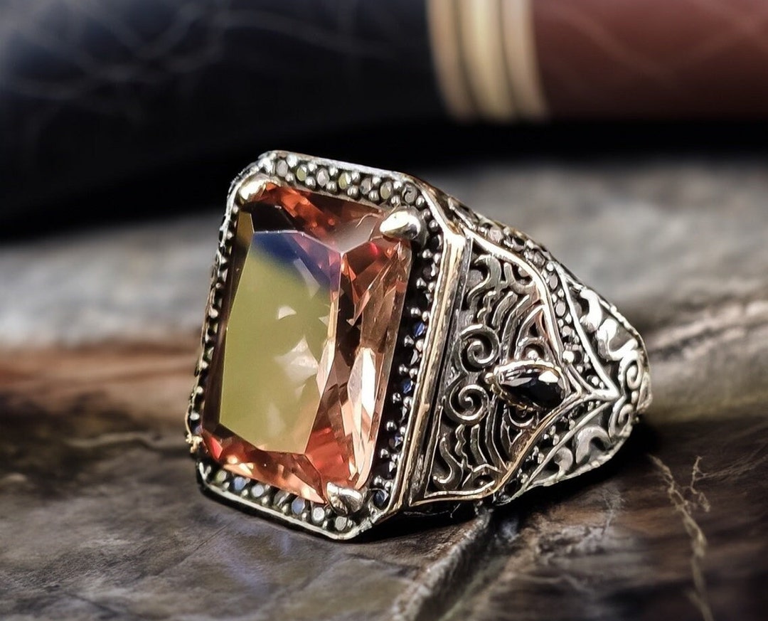 Sterling Silver Sultanit Handmade Silver Ring,very Rare Ring,rare ...
