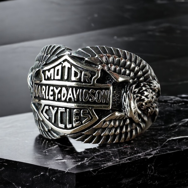 Harley Davidson Ring - Etsy