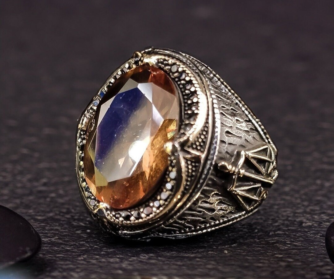 Sterling Silver Sultanit Scales Balance Silver Ring,very Rare Ring,rare ...