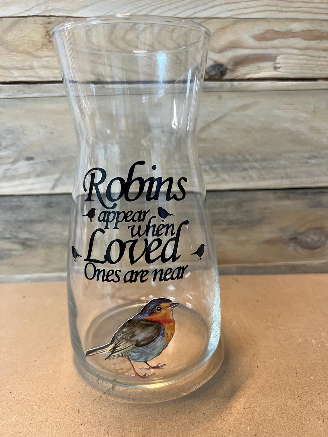 Robin Forget Me Not, Flowers Glass Vase, Memorial Robins Appear When ...