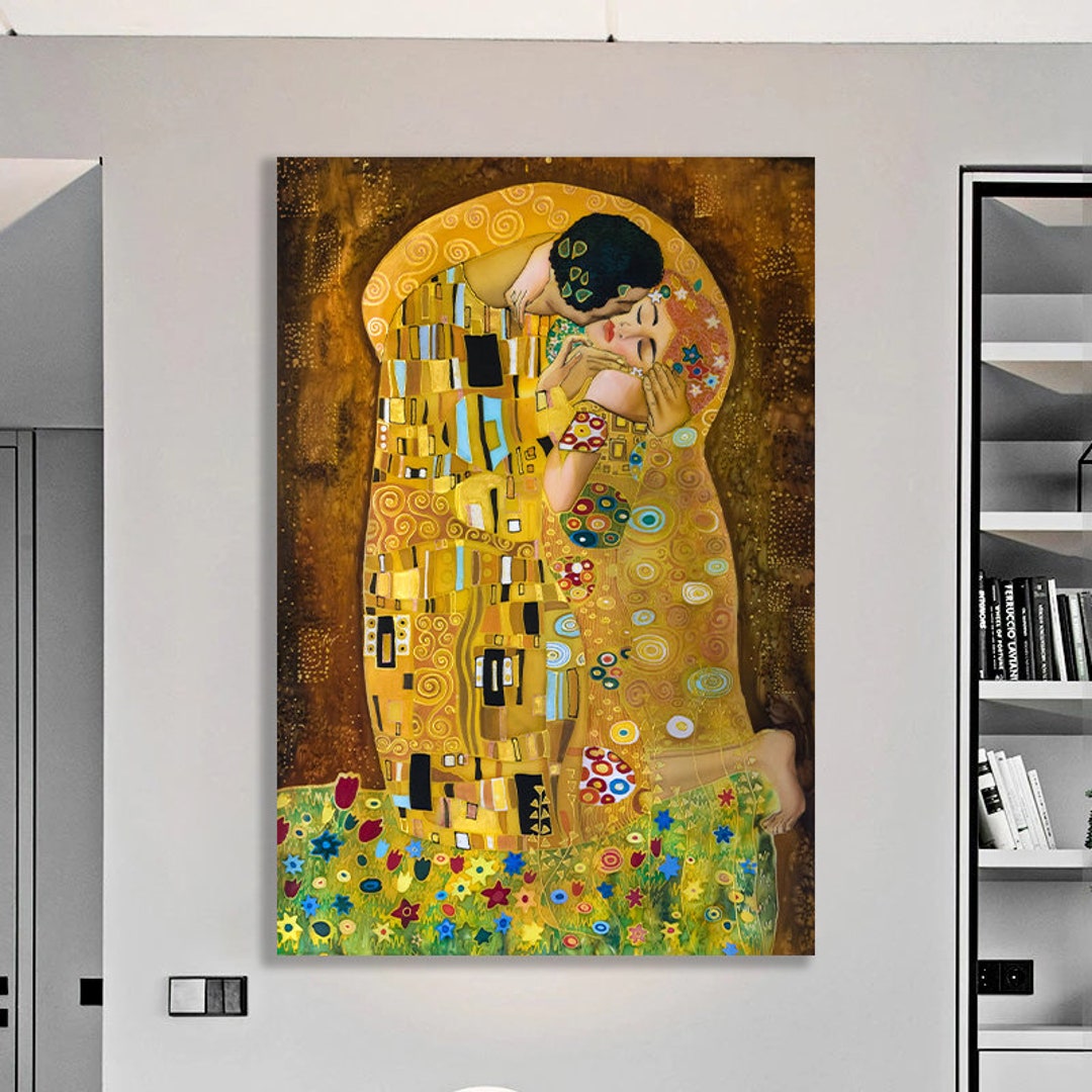Gustav Klimt Art Print , the Kiss ,klimt Prints Klimt Reproduction ...