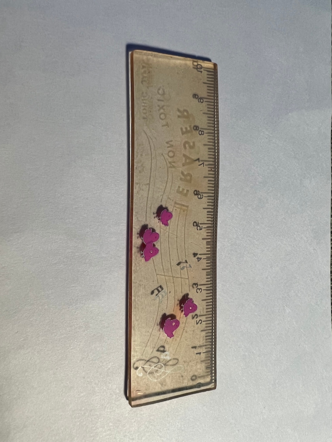 Vintage Eraser Music Bird Ruler 80's Japan - Etsy