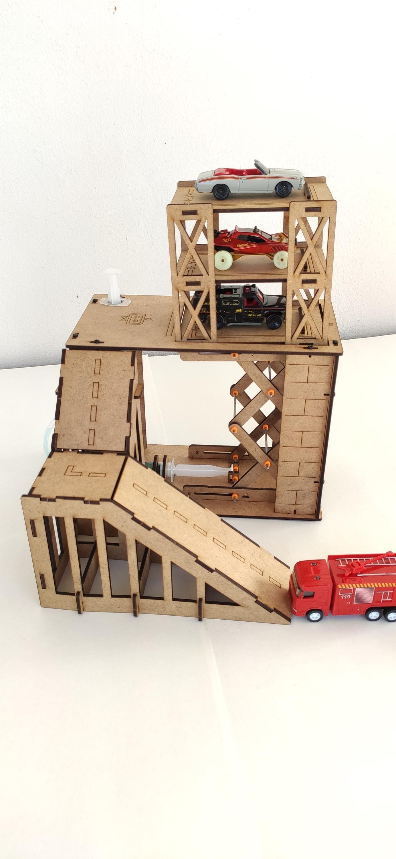 Stem DIY Kits Parking With Elevator, Educational STEM Toy for Kids, Fun ...