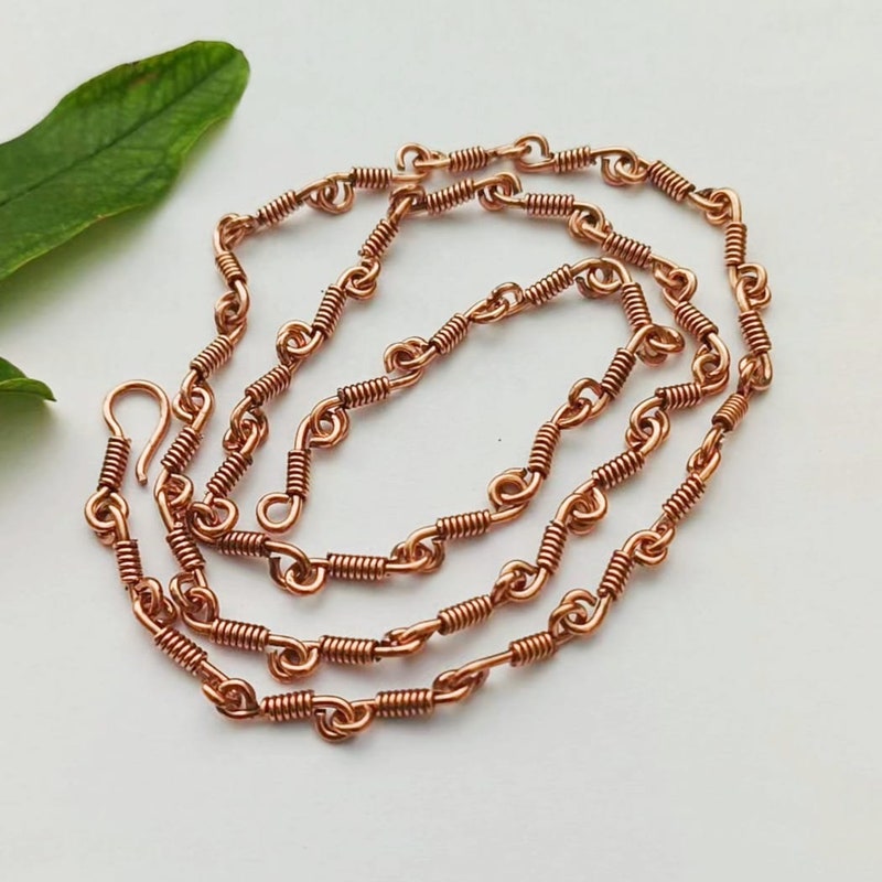 Copper Wire Necklace - Etsy