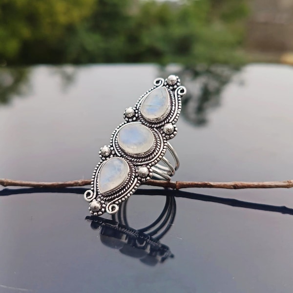 Natural Stone Ring - Etsy