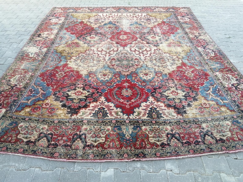 Persian Rug Turkish Rug - Area Rug - Large Rug - Vintage Persian Rug ...