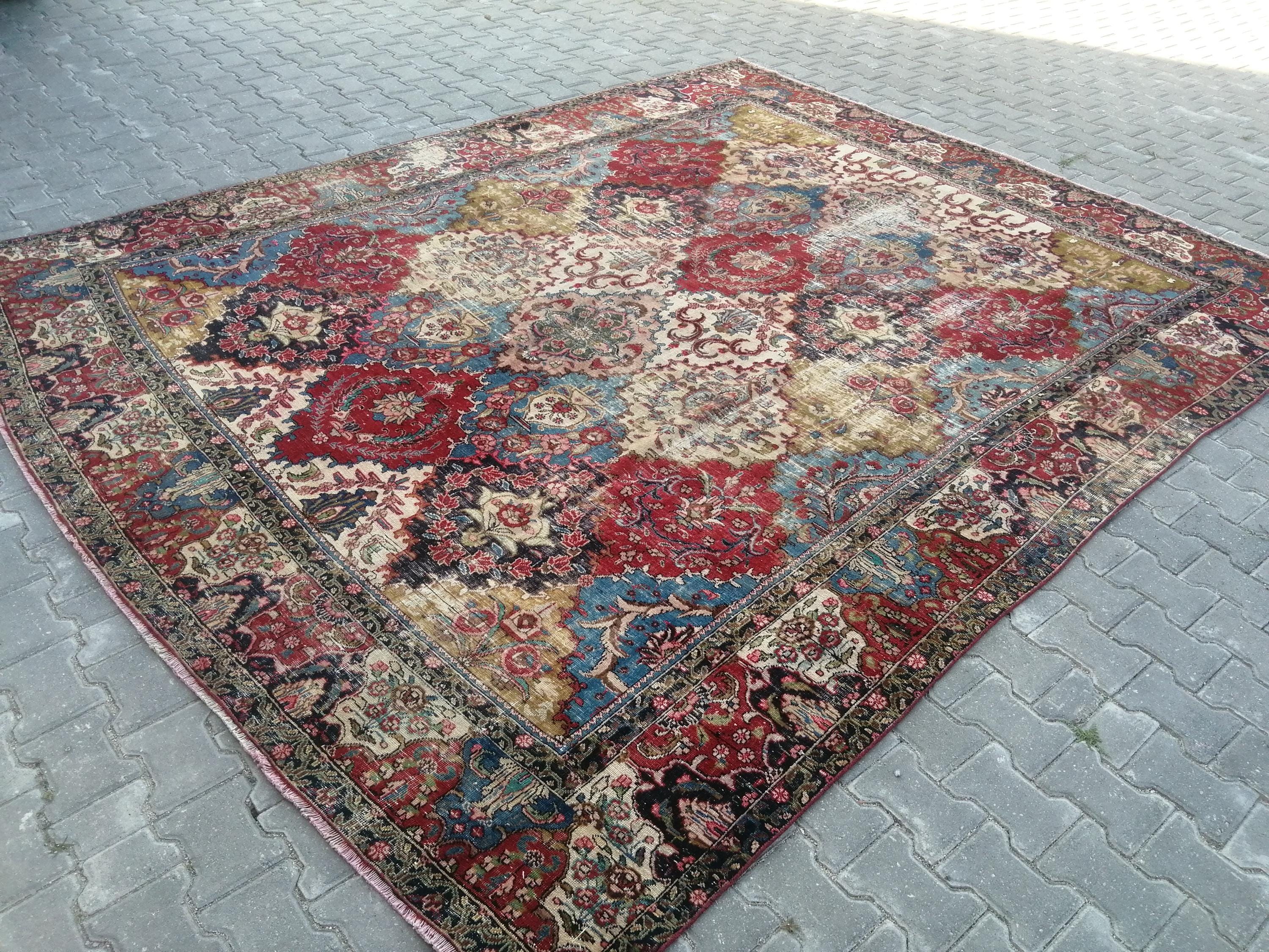 Persian Rug Turkish Rug - Area Rug - Large Rug - Vintage Persian Rug ...