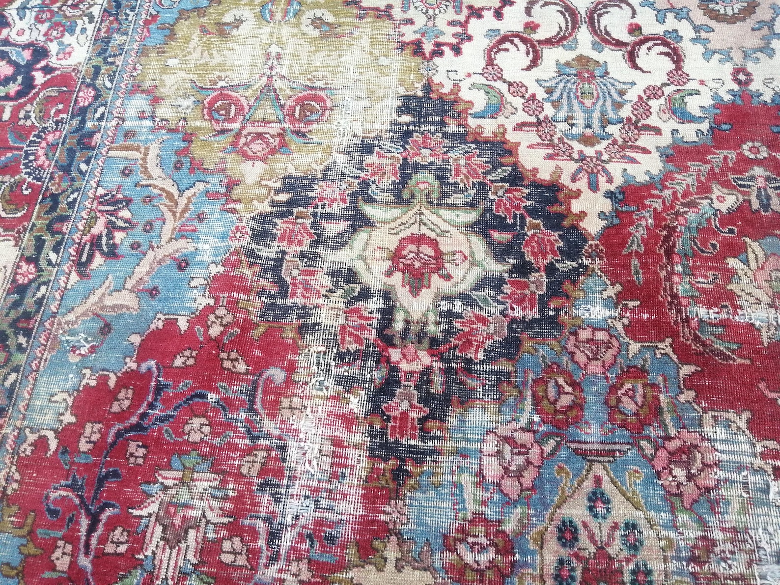 Persian Rug Turkish Rug - Area Rug - Large Rug - Vintage Persian Rug ...